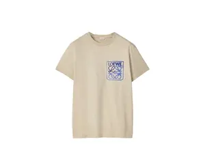 Loewe Anagram Fake Pocket T-shirt Stone Grey/navy