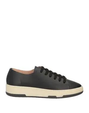 COPENHAGEN  Light Leather Low-Top Sneakers Black