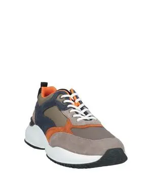 Hogan Leather And Textile Sneakers - Grey