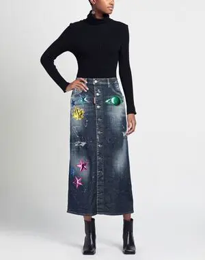 Dsquared2 Denim Flared Skirt