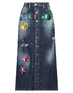 Dsquared2 Denim Flared Skirt