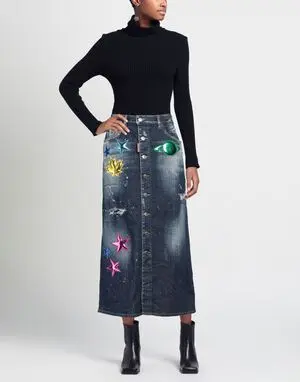 Dsquared2 Denim Flared Skirt