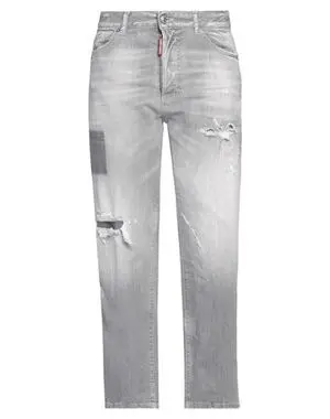Dsquared2 Straight-leg Jeans With Leather Trim