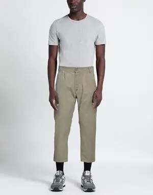 EVEN IF Cotton Tapered Cropped Jeans - Sage Green