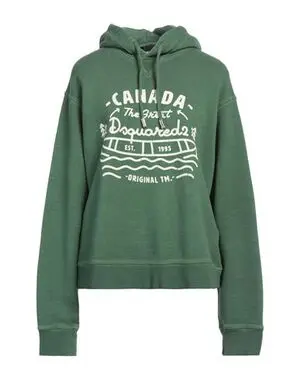 Dsquared2 Cotton Sweatshirt With Graphic Print - Green