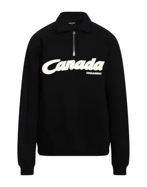 Dsquared2 Polo Collar Sweatshirt - Black