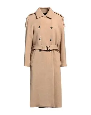 Maje Wool Blend Belted Coat