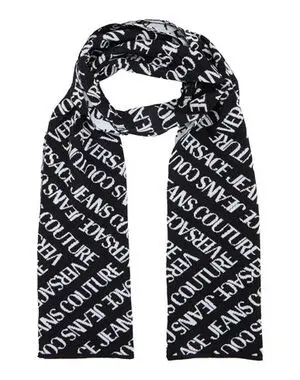 Versace Scarf Acrylic, Wool - Black
