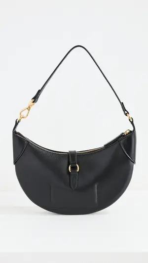 Polo Ralph Lauren Small Grain Shoulder Bag - Black