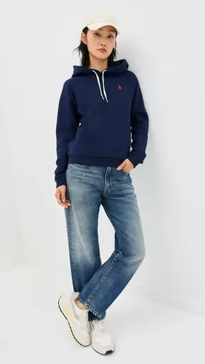 Polo Ralph Lauren Shrunken Hooded Sweatshirt