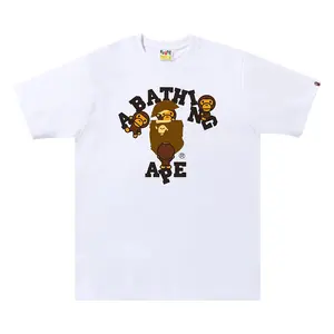 A BATHING APE College Milo Tee - White
