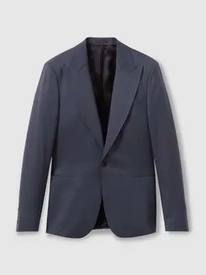 REISS Bartley Textured Wool Single Breasted Slim Fit Blazer