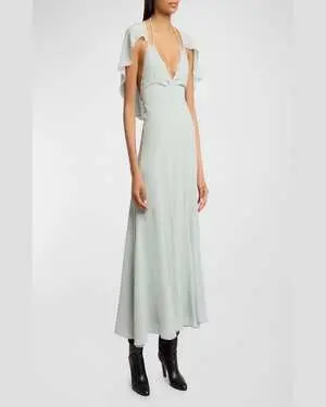 Chloé Silk Georgette Maxi Dress