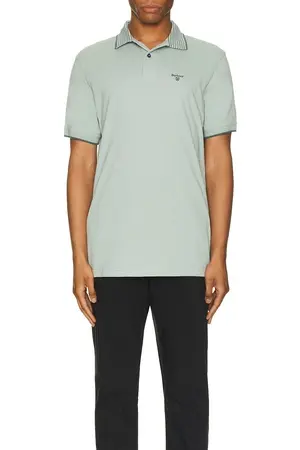 Barbour Denwick Polo Shirt In Blue