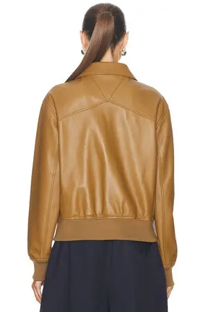 Bottega Veneta Leather Bomber Jacket