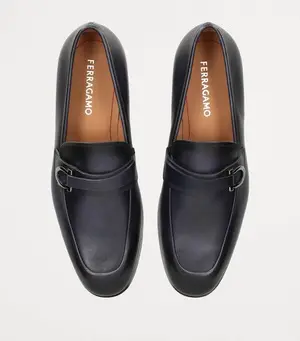FERRAGAMO Leather Florio Loafers