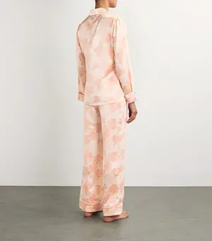 Olivia Von Halle Silk Lila Icarus Cloud Pyjama Set