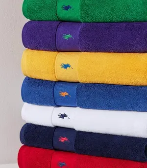 Ralph Lauren Polo Player Bath Towel - White