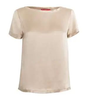 Max & Co. Silk T-shirt - Brown