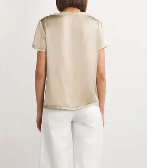 Max & Co. Silk T-shirt - Brown