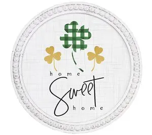 SINCERE SURROUNDINGS Home Sweet Shamrock. Beaded Art Sincere Surr Oundings - One-color