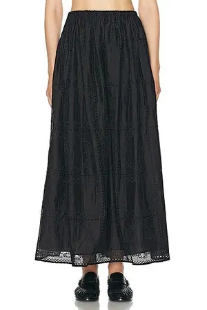 HELSA Handkerchief Midi Skirt