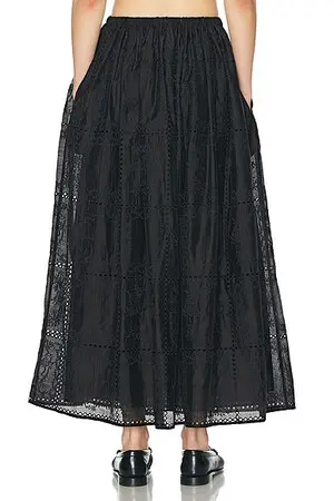 HELSA Handkerchief Midi Skirt