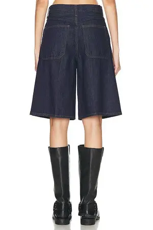 AGOLDE Nolan Short In Dark Wash Denim