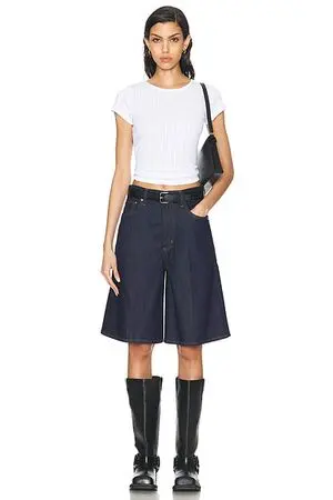 AGOLDE Nolan Short In Dark Wash Denim