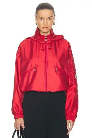 Moncler Hemar Short Parka - Red