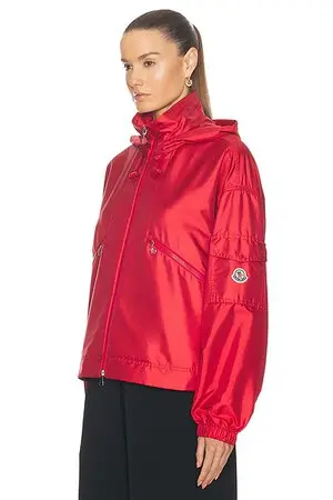 Moncler Hemar Short Parka - Red