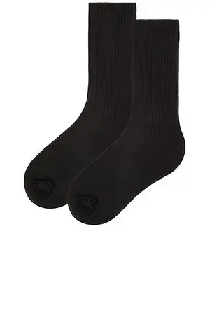 Eterne Classic Ribbed Socks - Black