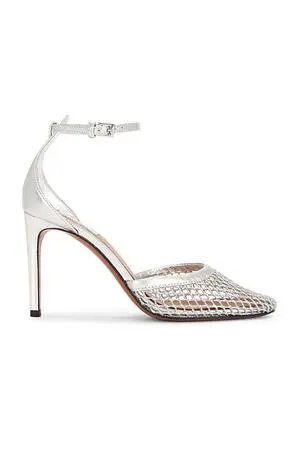 Alaia Silver Tone Sandals For Women