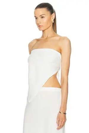 Enza Costa Linen Scarf Top
