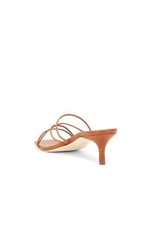 Manolo Blahnik Ninfemu 50 Nappa Sandal - Medium Brown