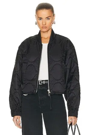 AGOLDE X Shoreditch Ski Club Iona Quilted Bomber Jacket