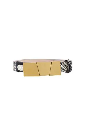 Khaite Axel Antique Gold 20mm Belt - Natural