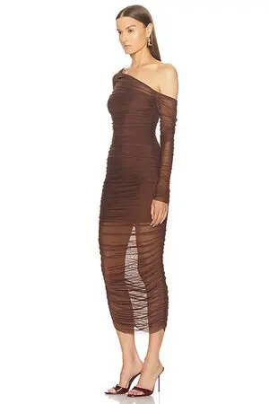 SEROYA Chantae Mesh Dress - Coconut