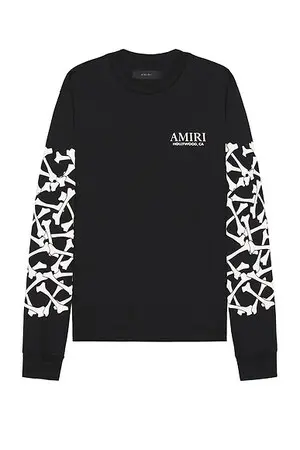 Amiri Bones Stacked Long Sleeve Tee