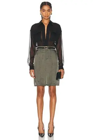 Saint Laurent Button Up Top