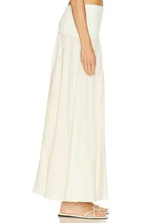 Johanna Ortiz Light And Sound Ankle Skirt - Ecru