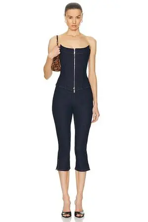 EB DENIM Split Hem Capri Jeans
