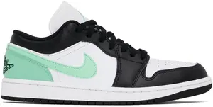 JORDAN Air 1 Low Sneakers - White/black-green Gl