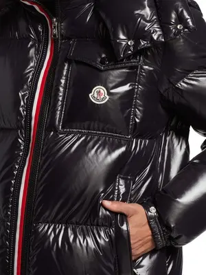 Moncler Montbeliard Hooded Down Jacket - Black