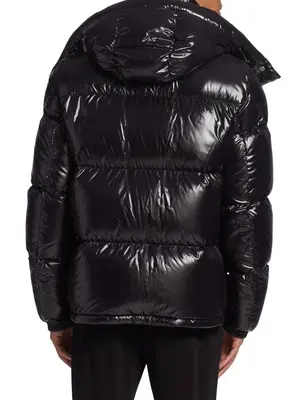 Moncler Montbeliard Hooded Down Jacket - Black