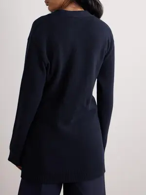 Valentino Garavani Chain-embellished Wool Cardigan
