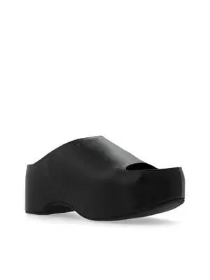 Marni 75mm Wedge Leather Sandals