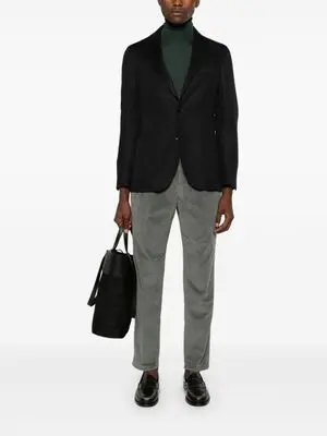 Canali Roll-neck Merino Jumper - Green