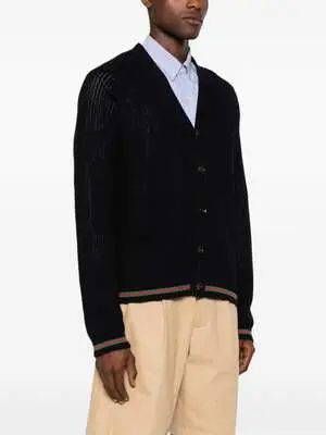 Gucci Web-stripe Trim Cardigan