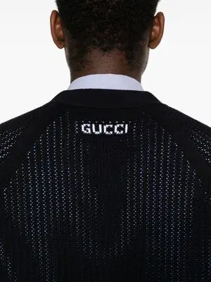 Gucci Web-stripe Trim Cardigan